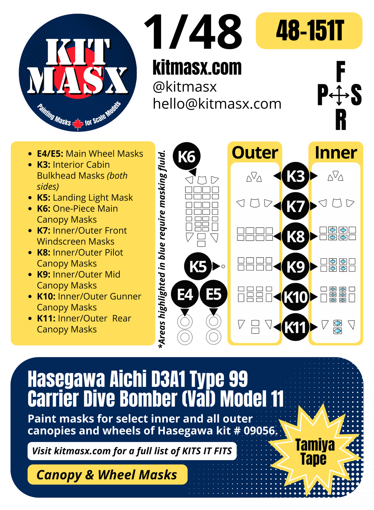 Hasegawa Aichi D3A1 Type 99 Carrier Dive Bomber (Val) Model 11 1/48 Ca ...